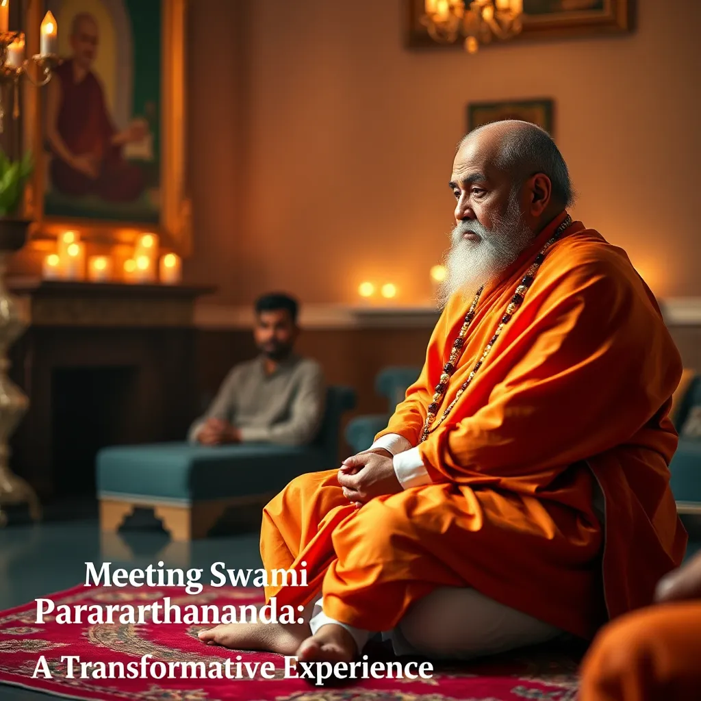 Meeting Swami Paramarthananda: A Transformative Experience : MysteryLores