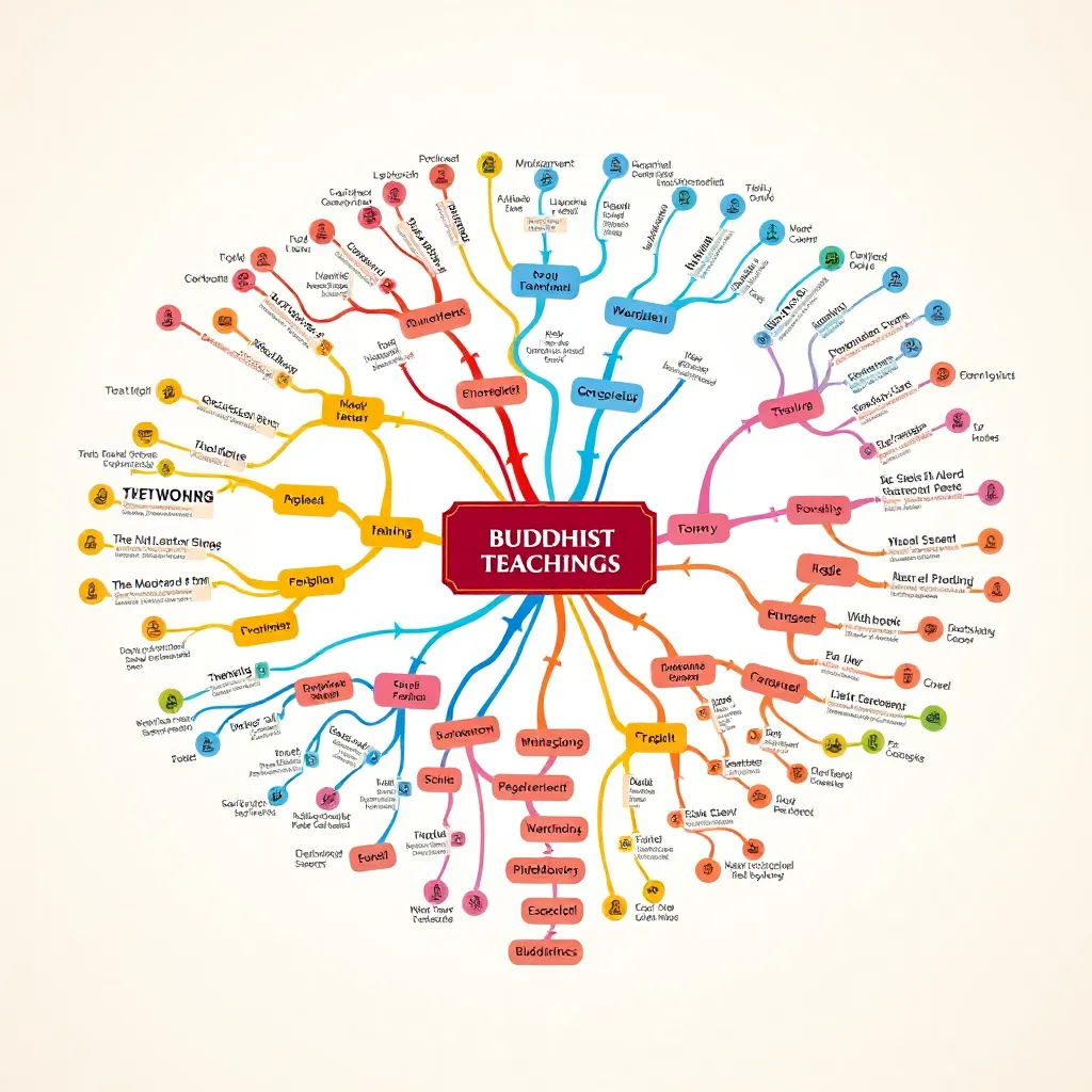 Exploring Core Buddhist Teachings: A Mind Map Guide : MysteryLores