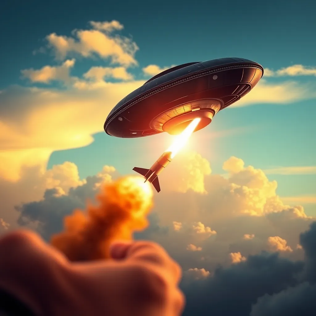 Blimp-Like Feature Seen Before Missile Hits UFO in Video : MysteryLores