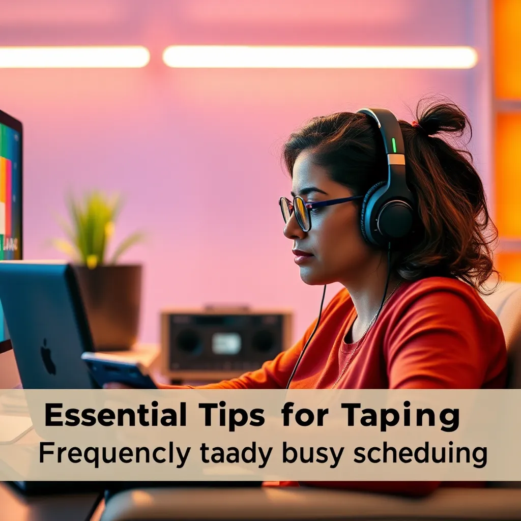 Essential Tips for Taping Frequency and Scheduling : MysteryLores