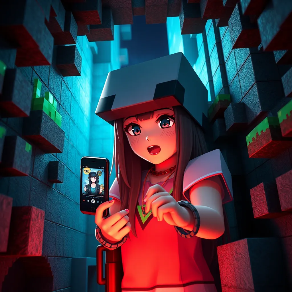 Nightmare in Minecraft: Monika from DDLC Makes an Appearance : MysteryLores
