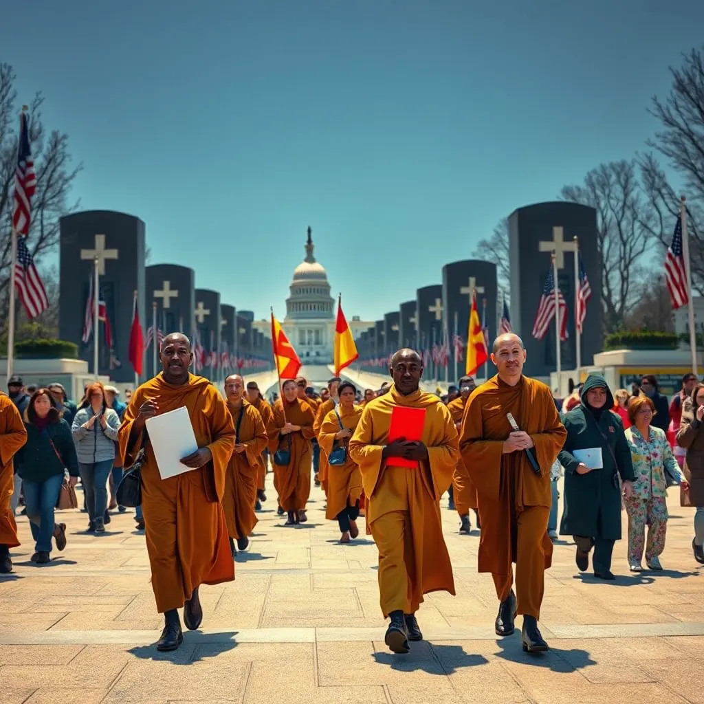 Join the Monks in DC: Walk for Peace Schedule 2026 : MysteryLores