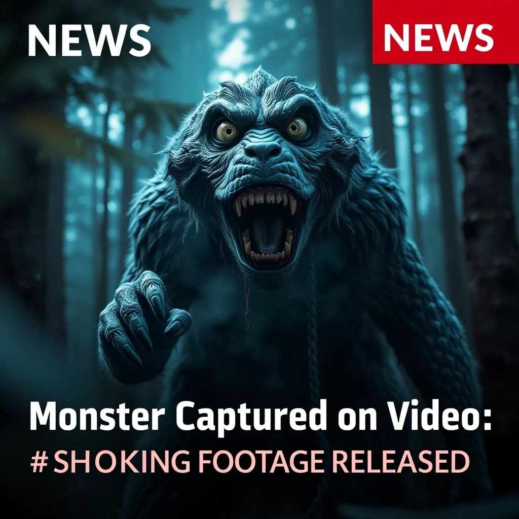 Monster Captured on Video: Shocking Footage Released : MysteryLores