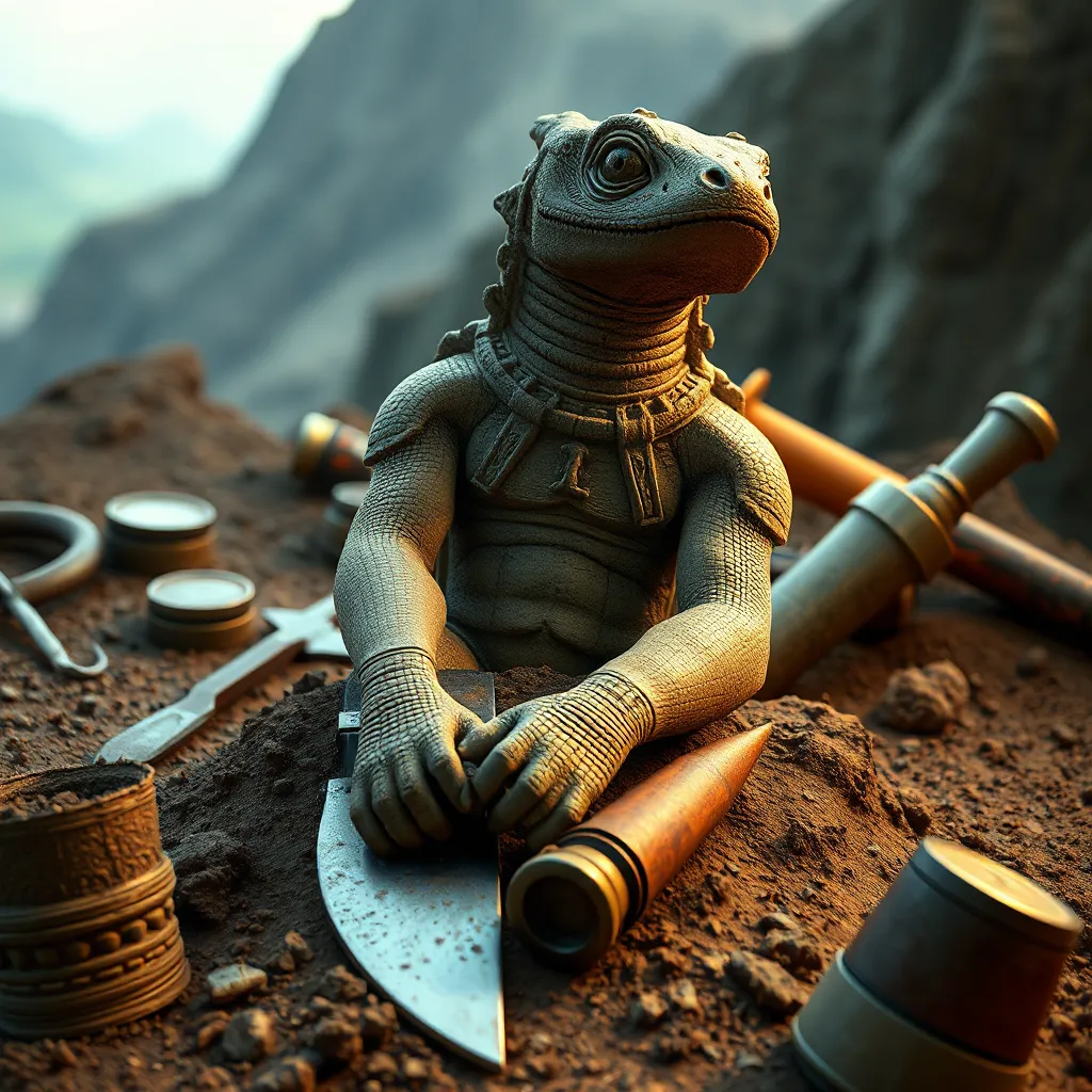 Ancient Reptilian God Morrop Statue Unearthed in Peru : MysteryLores