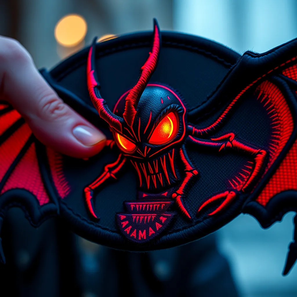 Unique Mothman Patch Crafted by Husband Gains Attention : MysteryLores
