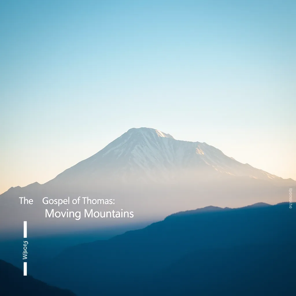 Interpreting the Gospel of Thomas: Moving Mountains : MysteryLores