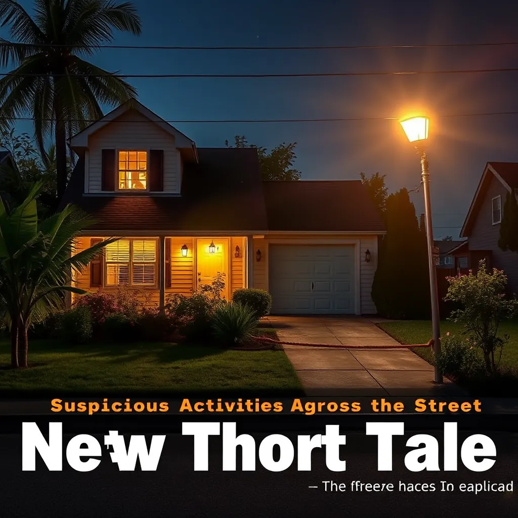 Suspicious Activities Across the Street: A Neighbors Tale : MysteryLores