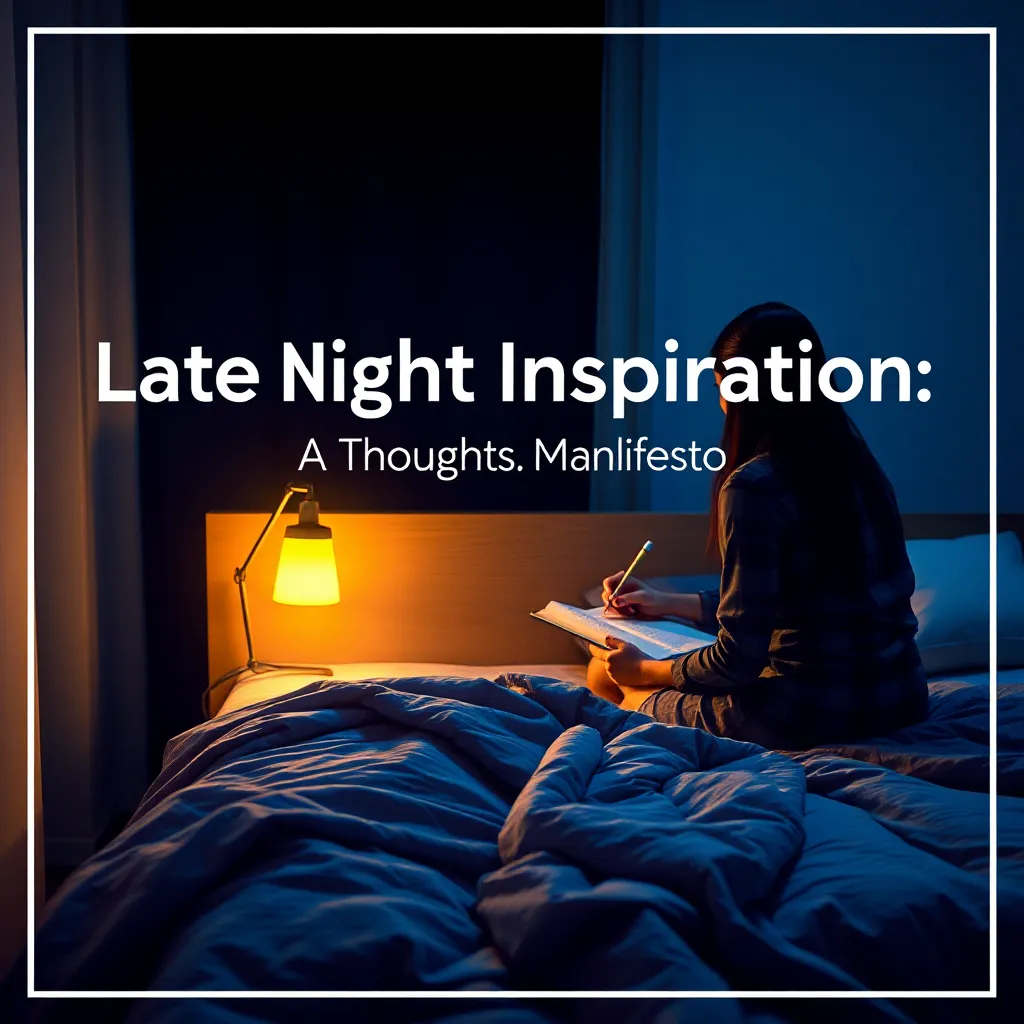 Late Night Inspiration: A Thoughts Manifesto : MysteryLores