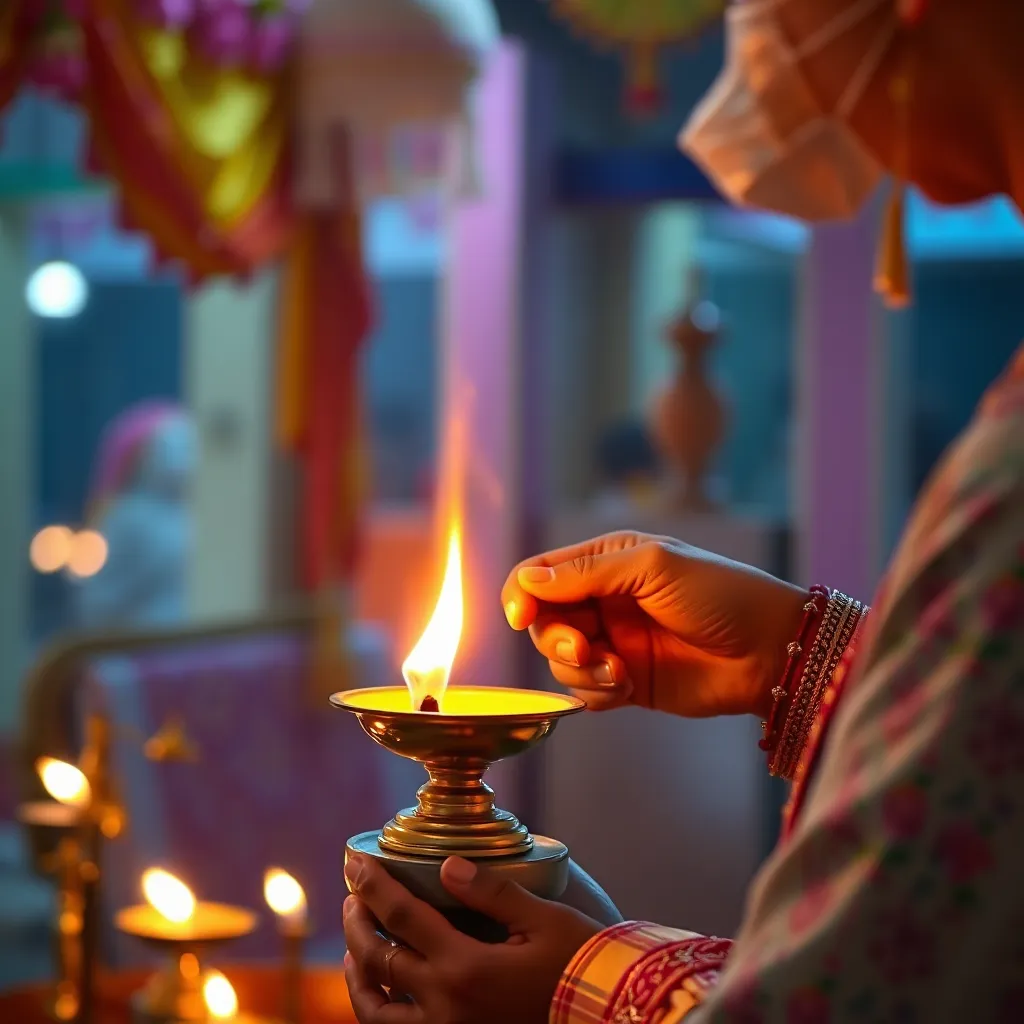 The Significance of Lighting an Oil Lamp in Tradition : MysteryLores