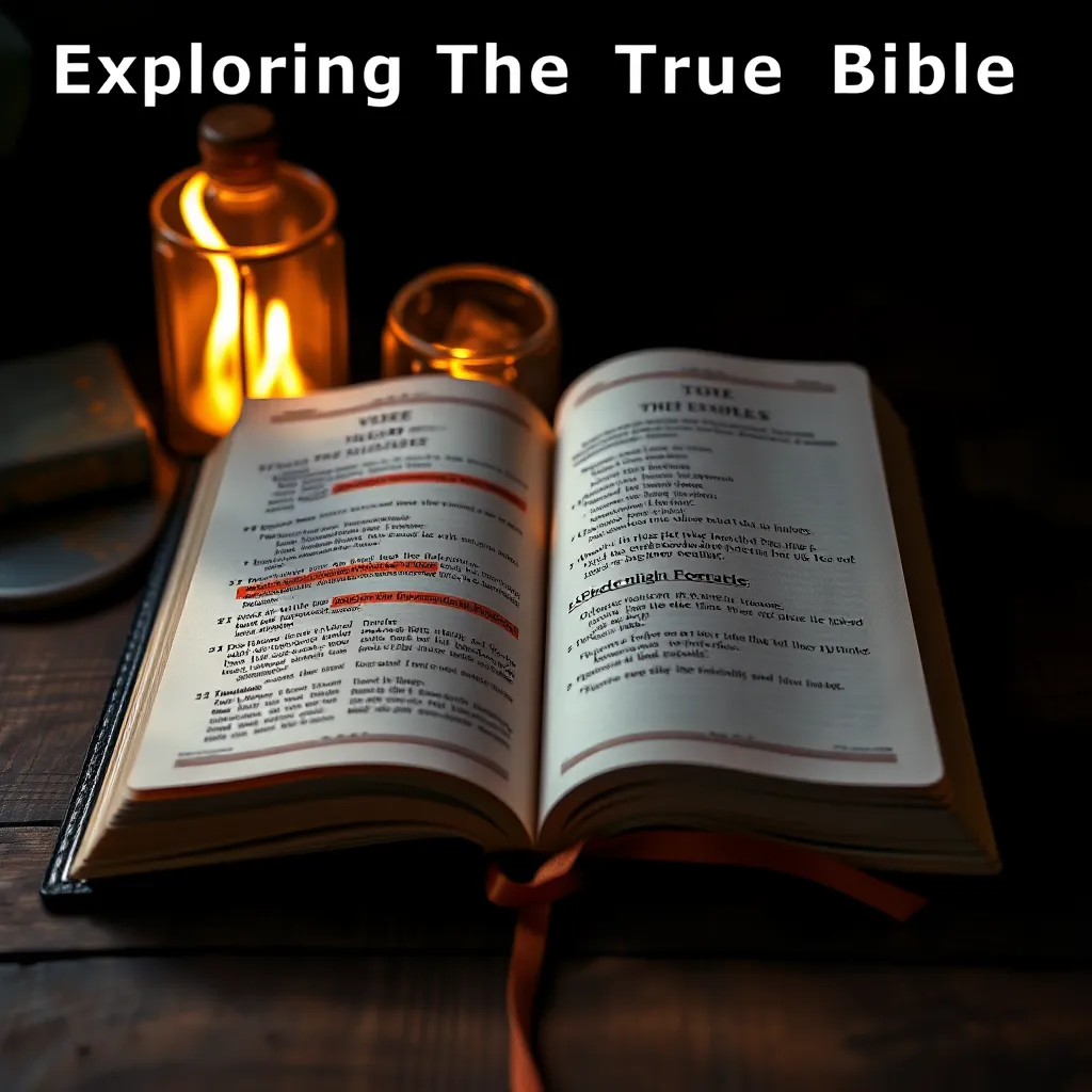 Exploring The True Bible: Insights and Interpretations : MysteryLores