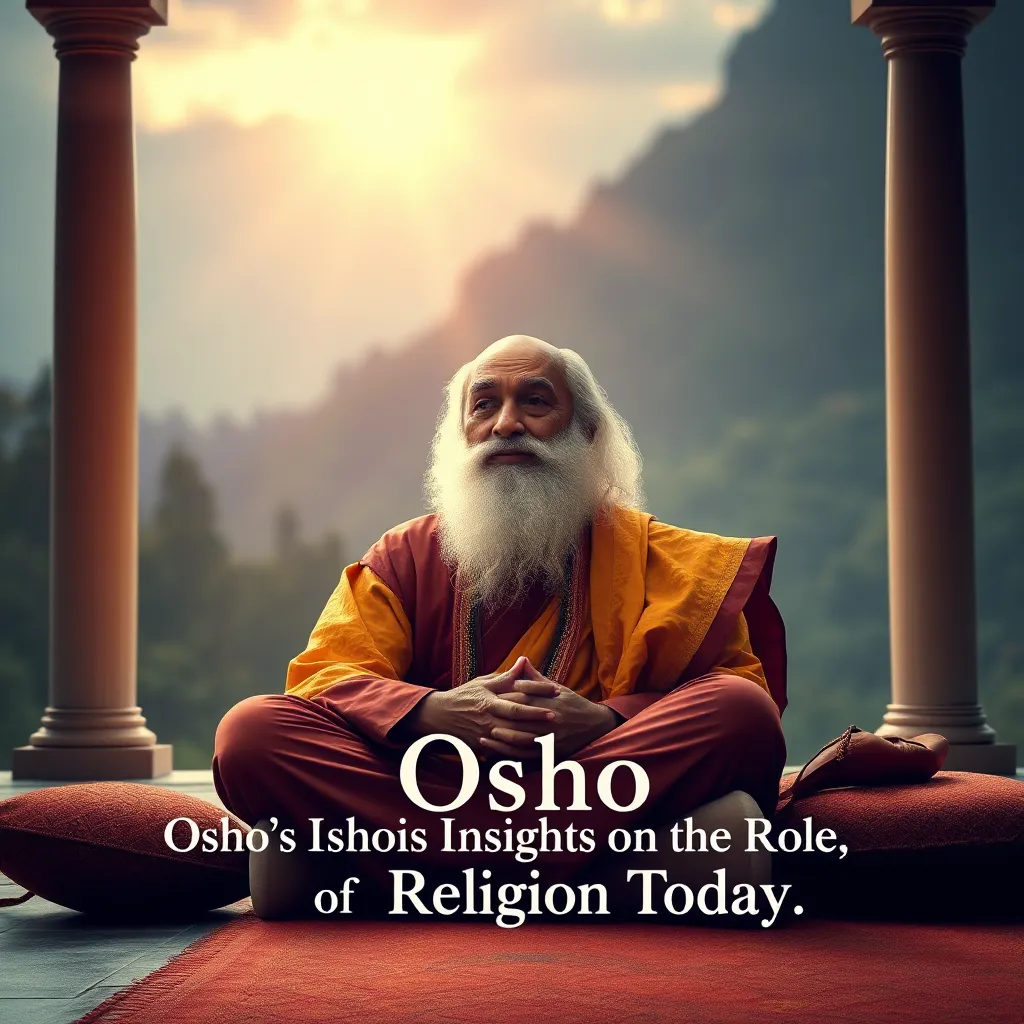 Osho's Insights on the Role of Religion Today : MysteryLores