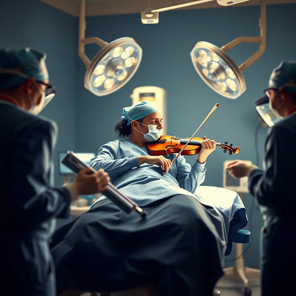 Violin Skills on Display During Brain Surgery Procedure : MysteryLores