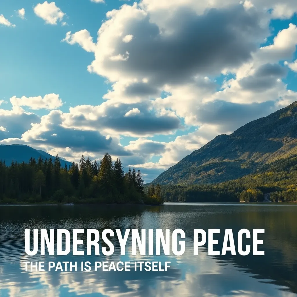 Understanding Peace: The Path is Peace Itself : MysteryLores