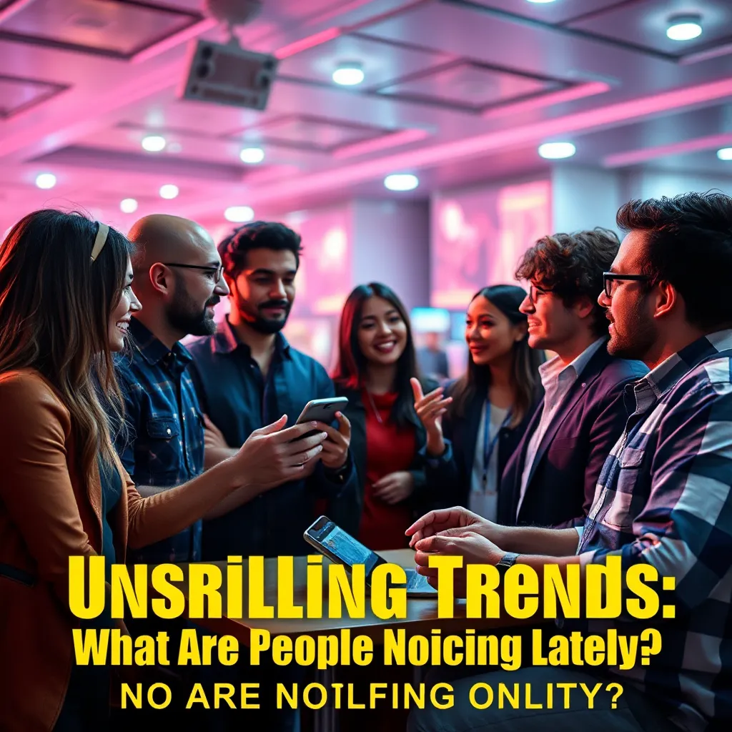 Unsettling Trends: What Are People Noticing Lately? : MysteryLores