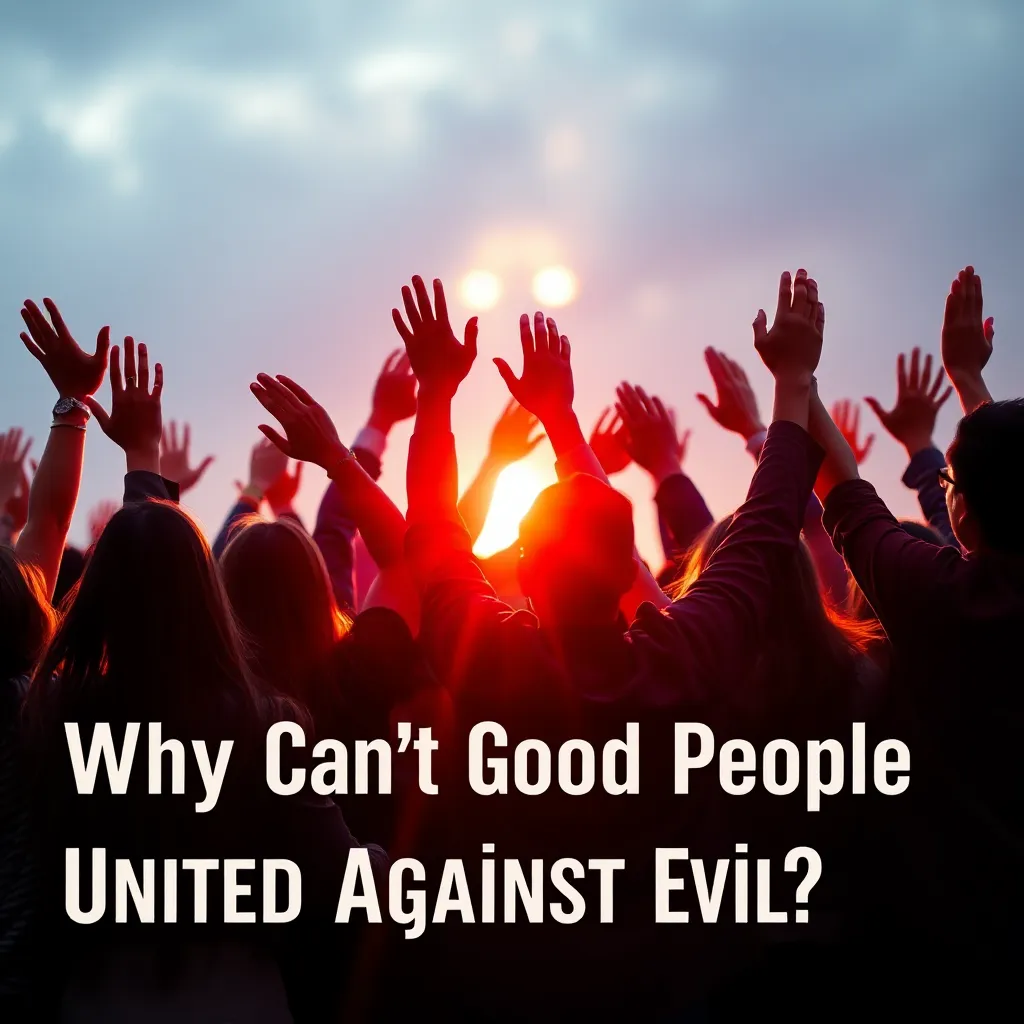 Why Can't Good People Unite Against Evil? : MysteryLores