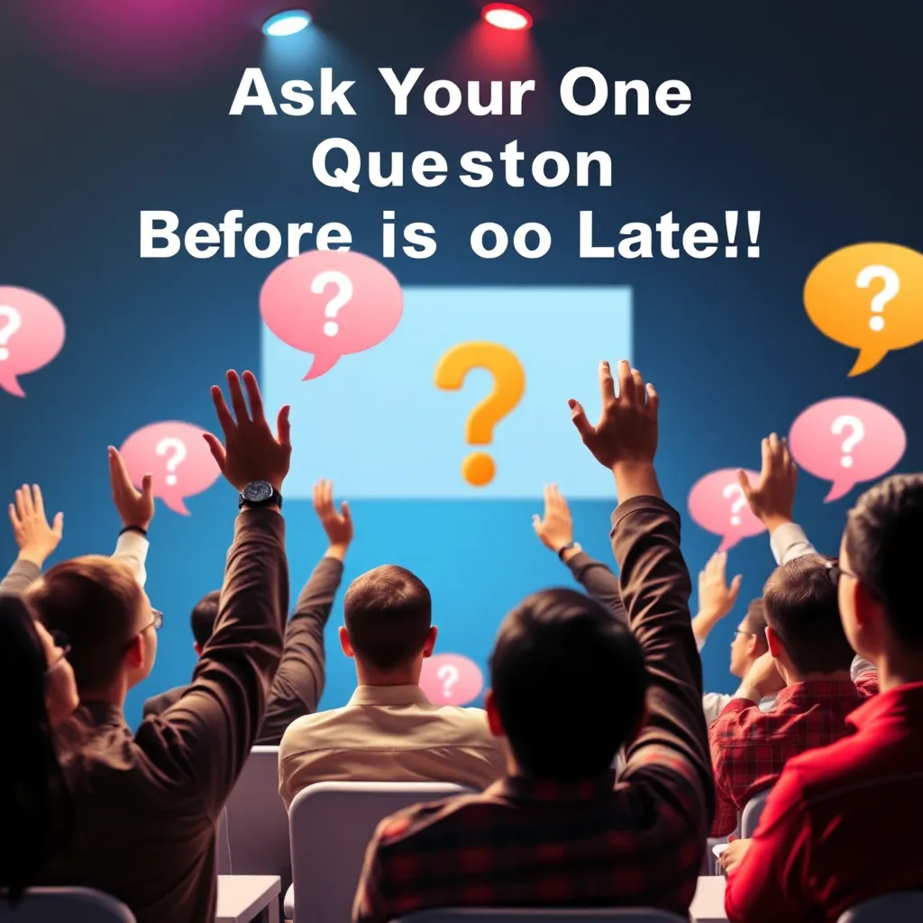 Ask Your One Question Before It's Too Late! : MysteryLores
