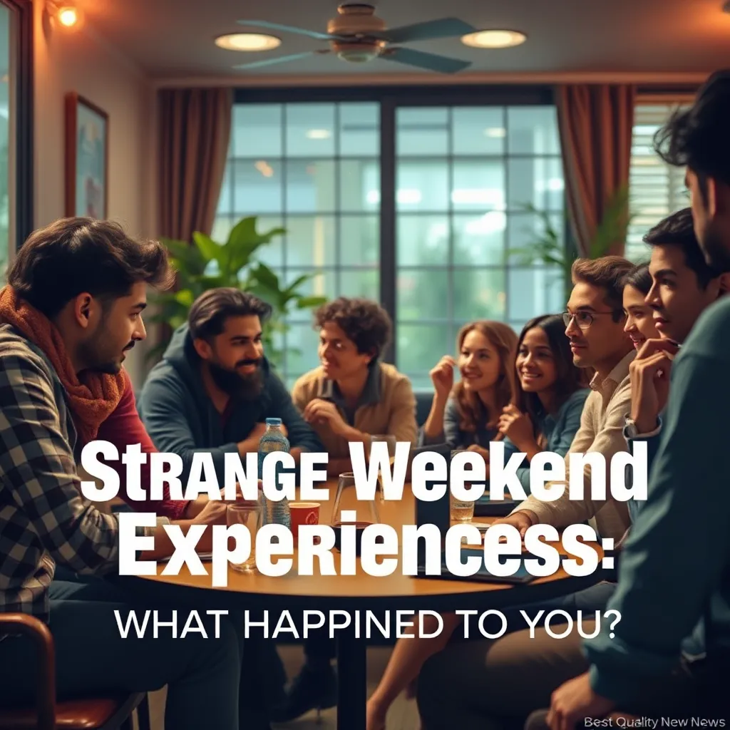 Strange Weekend Experiences: What Happened to You? : MysteryLores