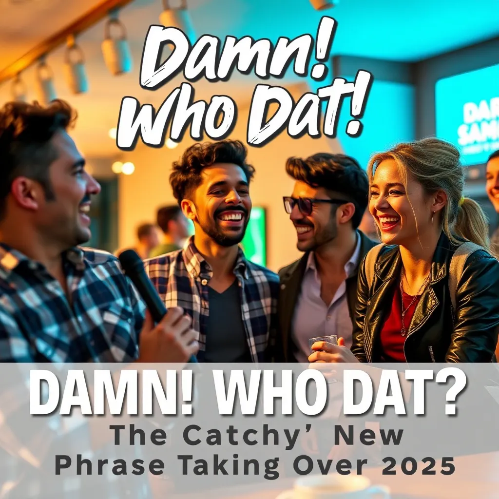 Damn! Who Dat? The Catchy New Phrase Taking Over 2025 : MysteryLores