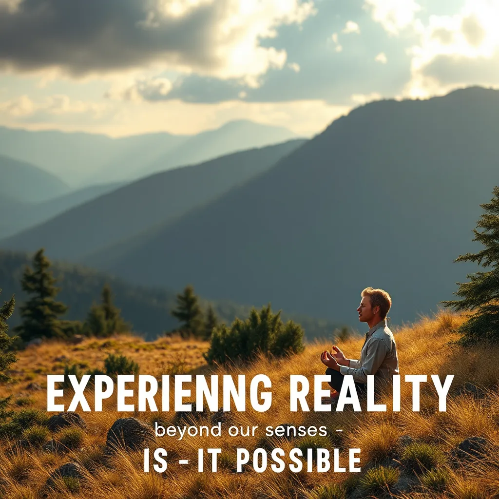 Experiencing Reality Beyond Our Senses—Is It Possible? : MysteryLores