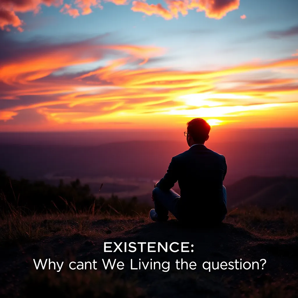 Exploring Existence: Why Are We Living The Question? : MysteryLores