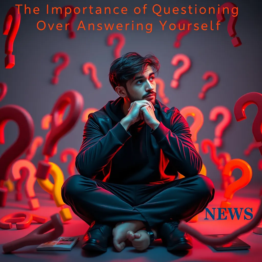 The Importance of Questioning Over Answering Yourself : MysteryLores