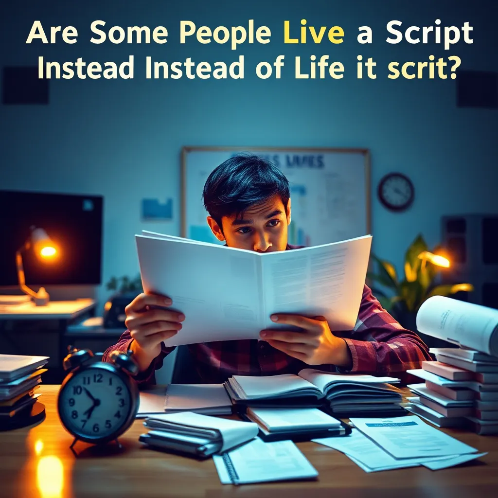 Are Some People Living a Script Instead of Life? : MysteryLores
