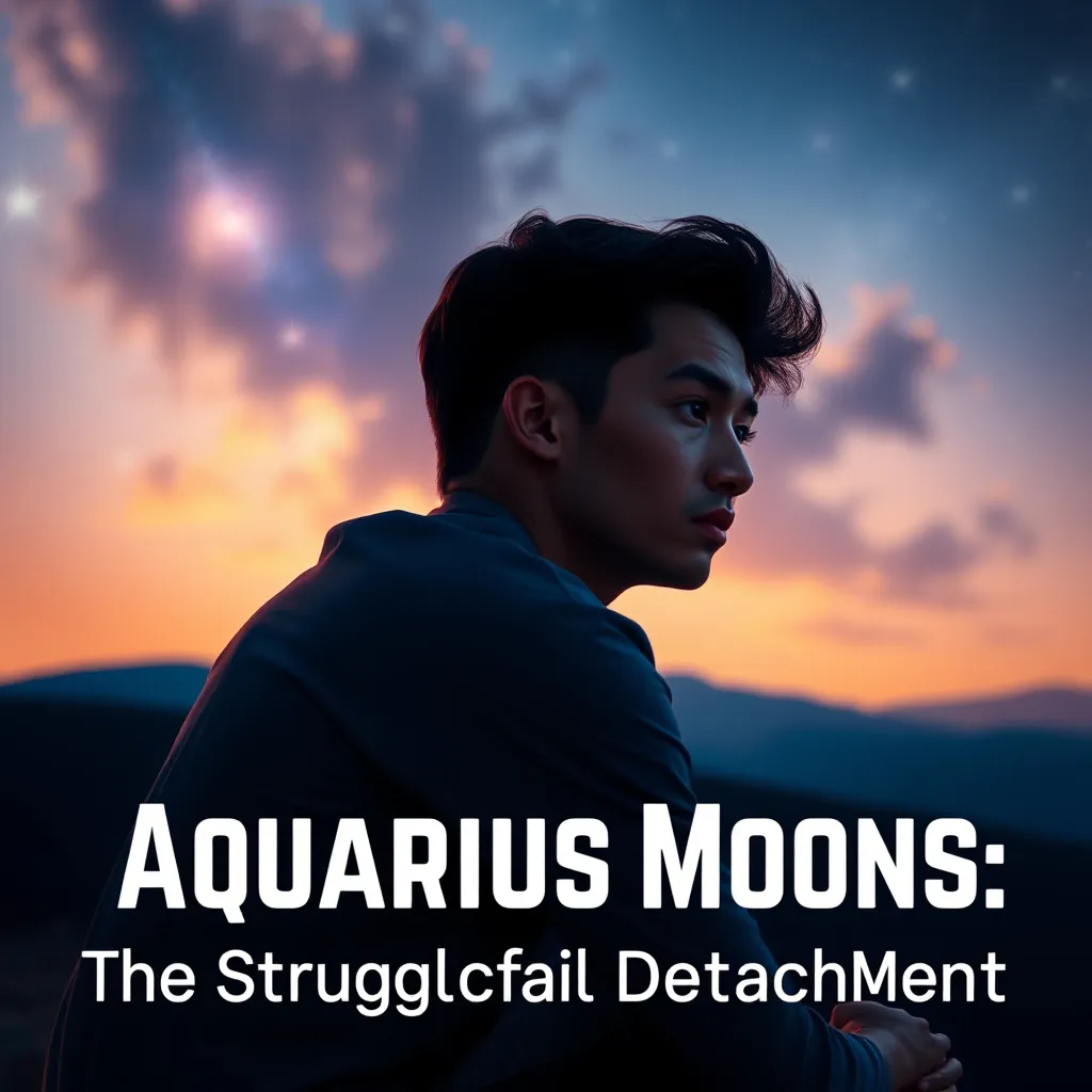 Aquarius Moons: The Struggle with Emotional Detachment : MysteryLores