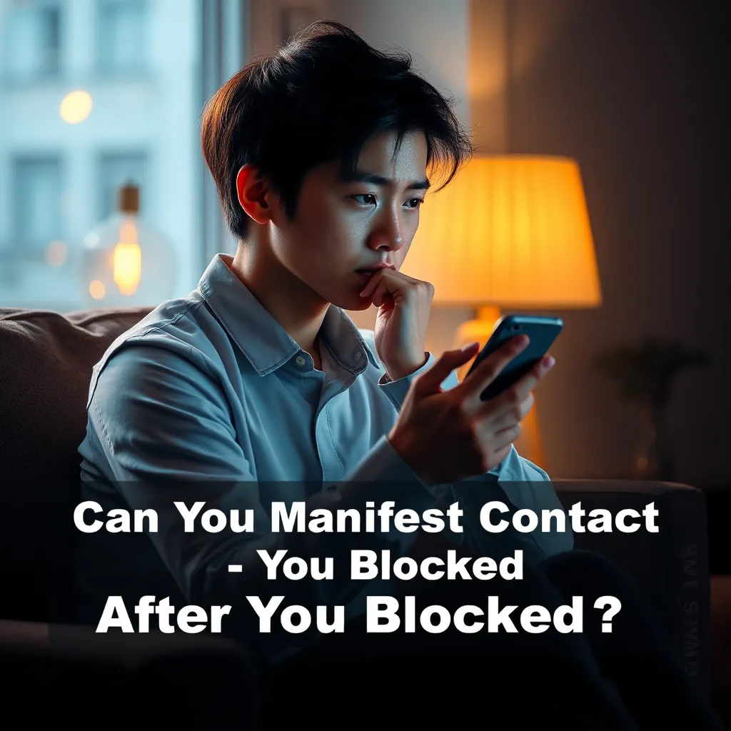 Can You Manifest Contact After Being Blocked? : MysteryLores
