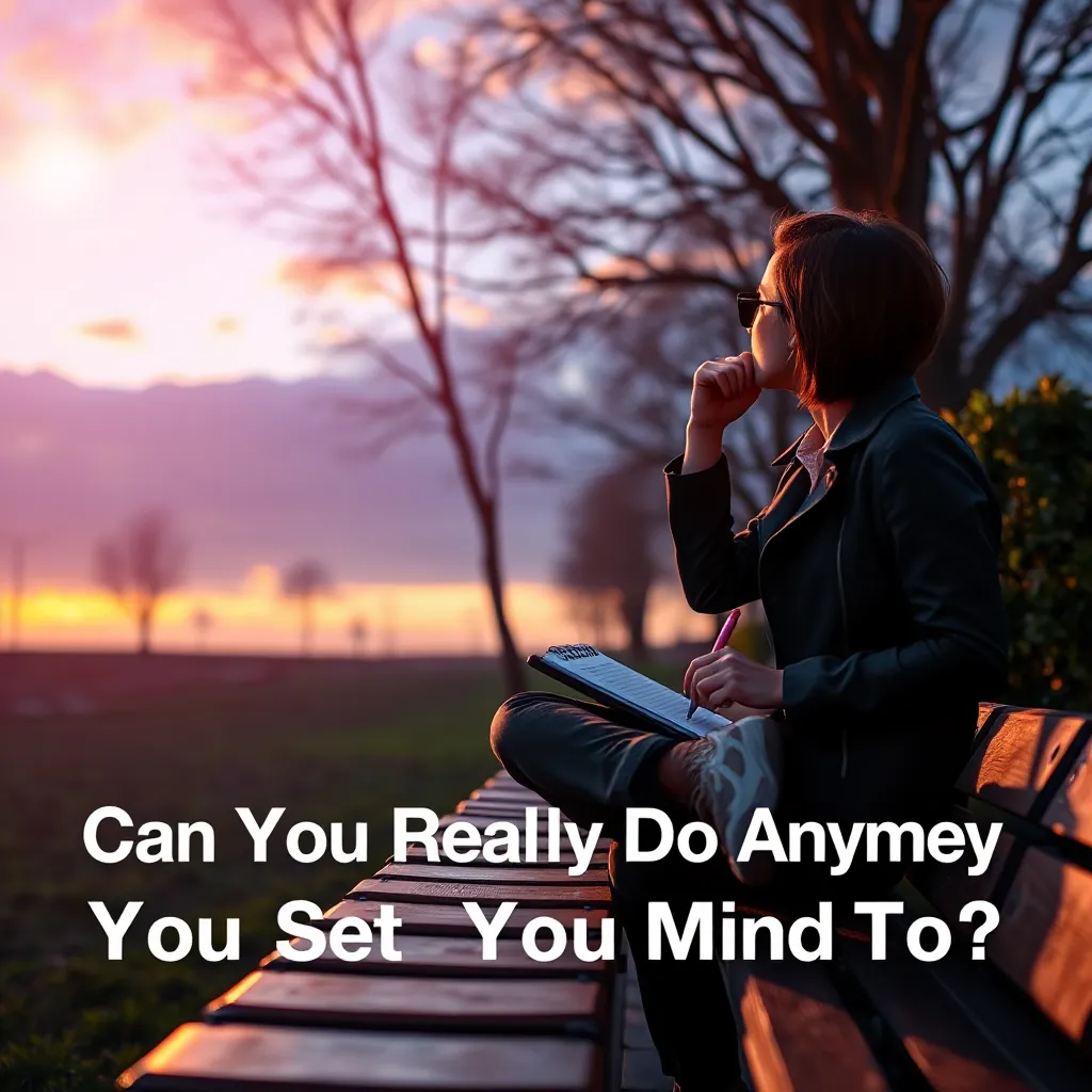 Can You Really Do Anything You Set Your Mind To? : MysteryLores