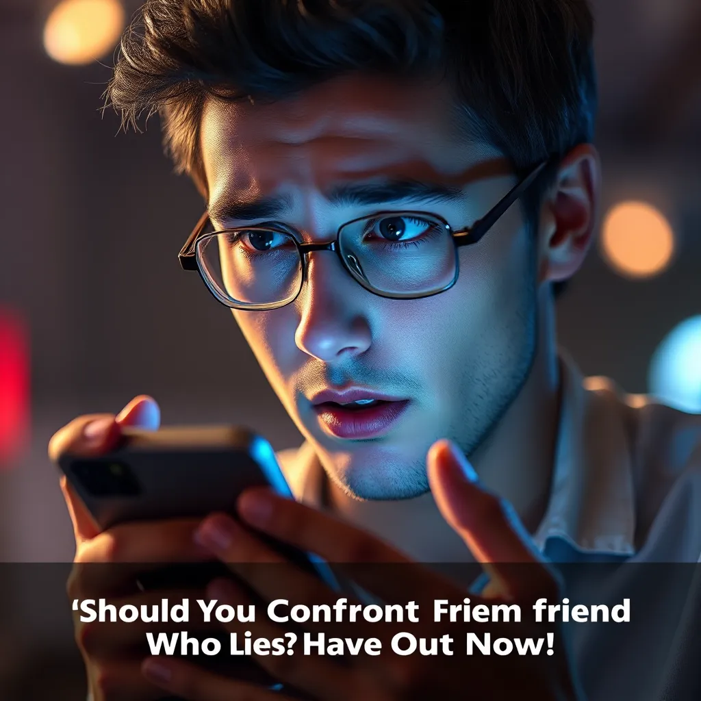 Should You Confront a Friend Who Lies? Find Out Now! : MysteryLores