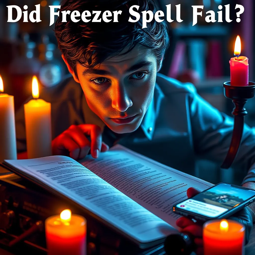 Did Freezer Spell Fail? Examining the Results : MysteryLores