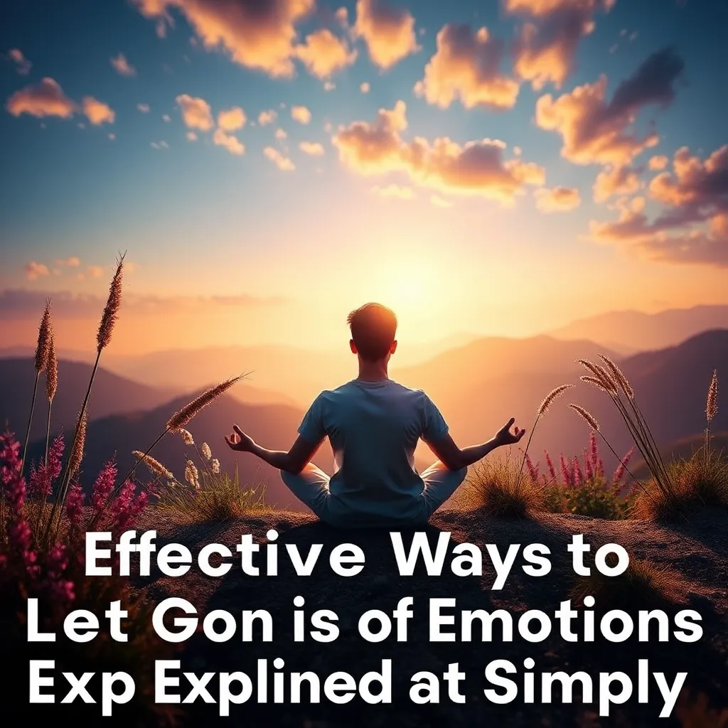 Effective Ways to Let Go of Emotions Explained Simply : MysteryLores