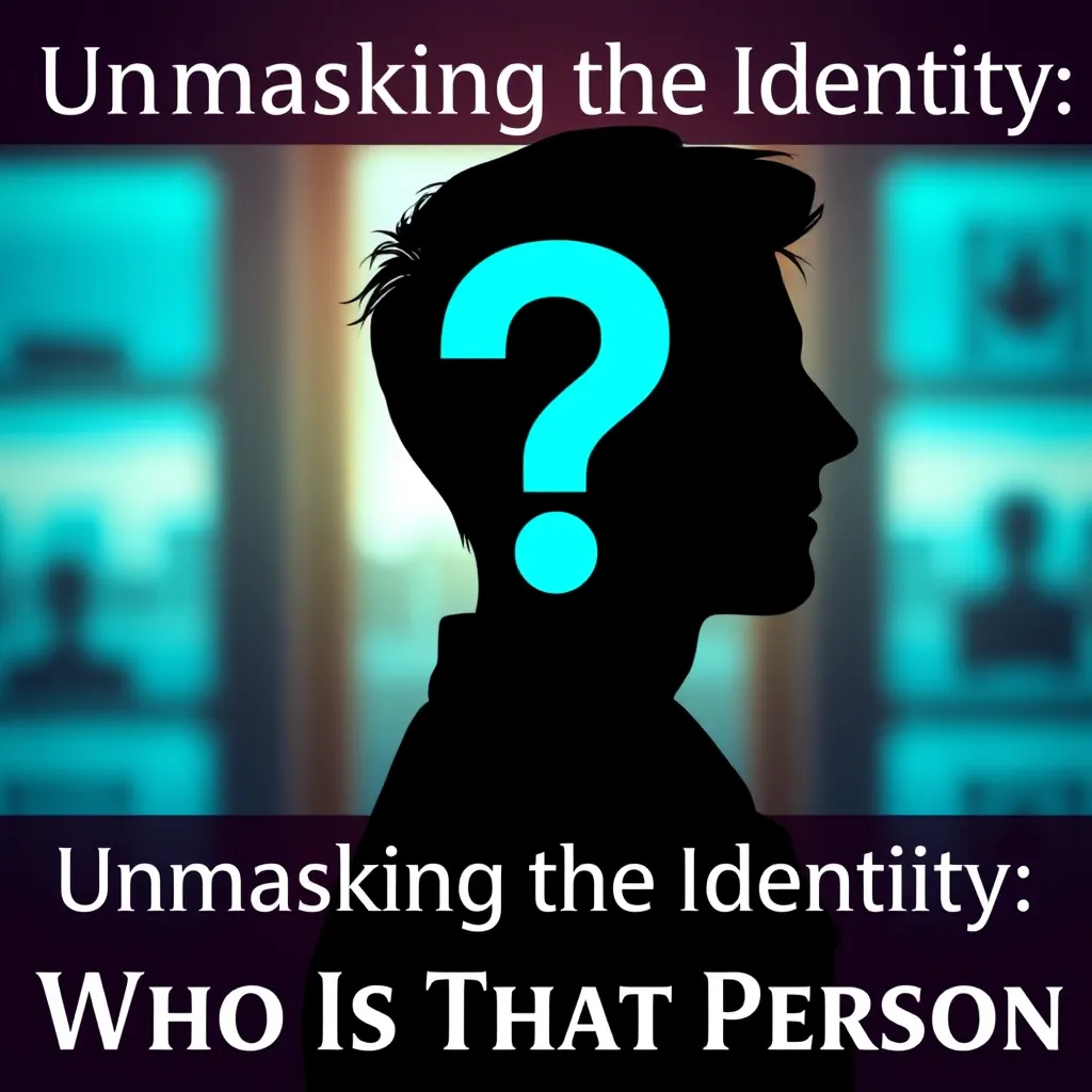 Unmasking the Identity: Who Is That Person? : MysteryLores