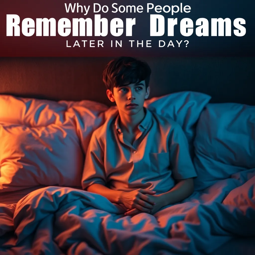 Why Do Some People Remember Dreams Later in the Day? : MysteryLores