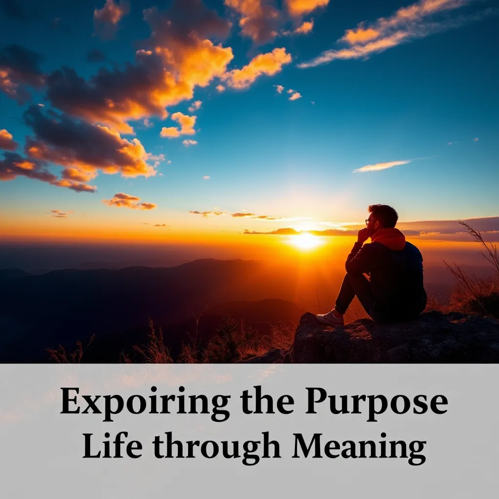Exploring the Purpose of Life Through Meaning : MysteryLores