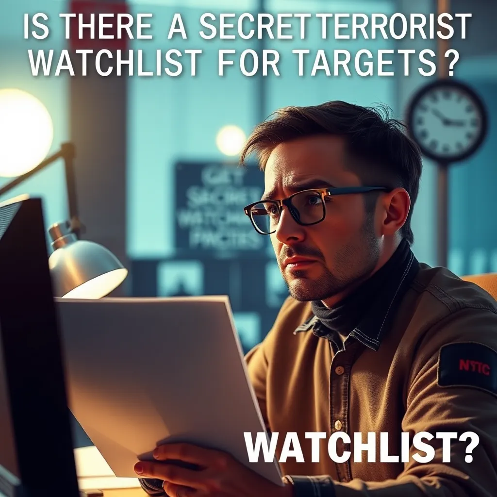 Is There a Secret Terrorist Watchlist for Targets? : MysteryLores