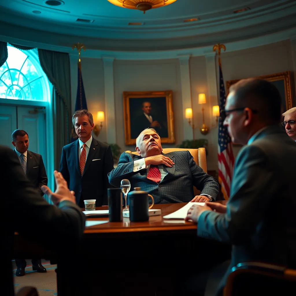 Big Pharma Exec Collapses at Press Conference in Oval Office : MysteryLores