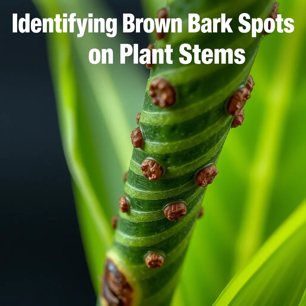 Identifying Brown Bark Spots on Plant Stems: Causes : MysteryLores