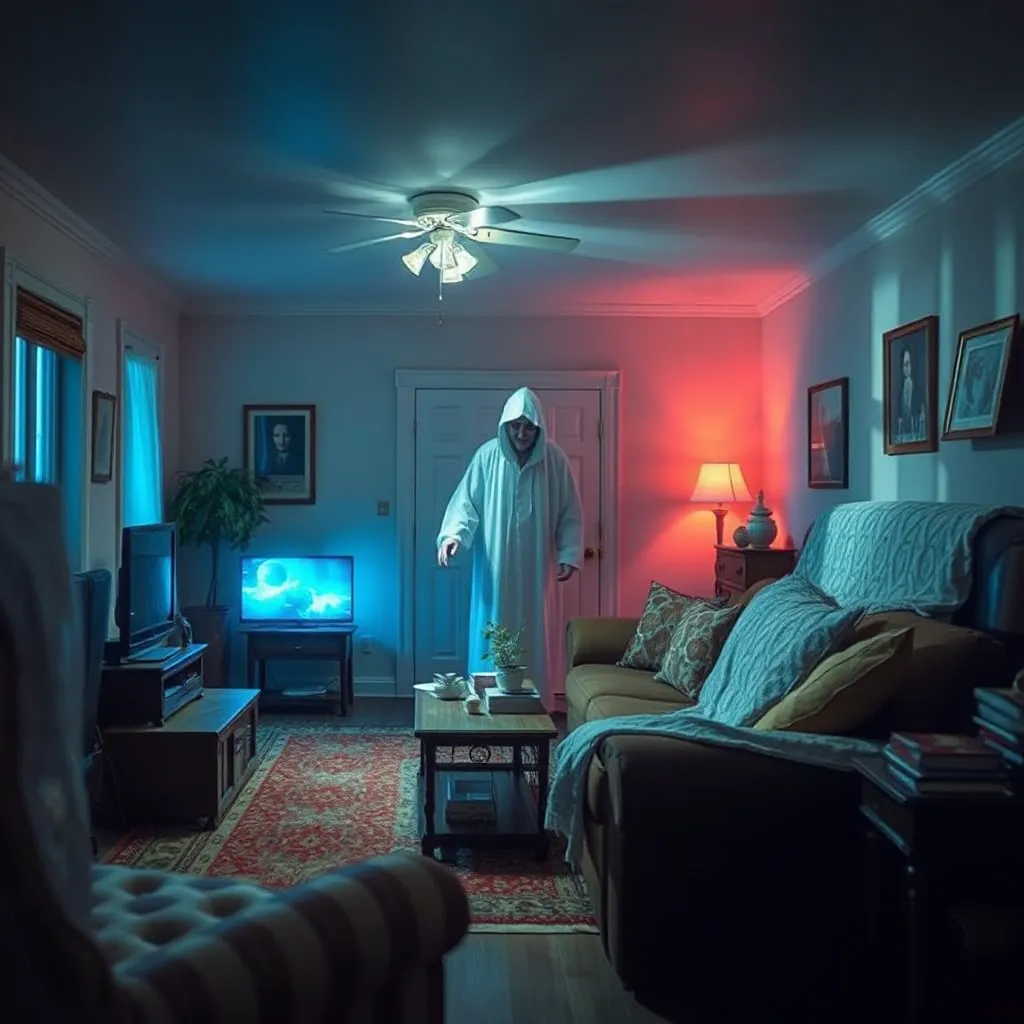 Chilling Encounter: Poltergeist Haunts Living Room : MysteryLores