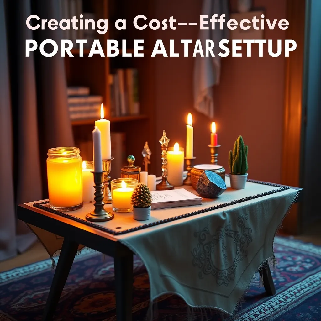 Creating a Cost-Effective Portable Altar Setup : MysteryLores