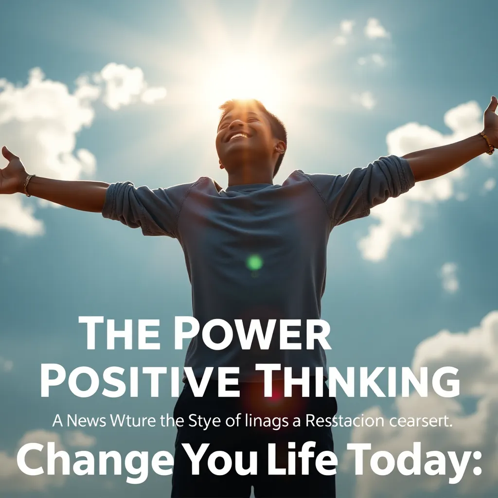 The Power of Positive Thinking: Change Your Life Today : MysteryLores