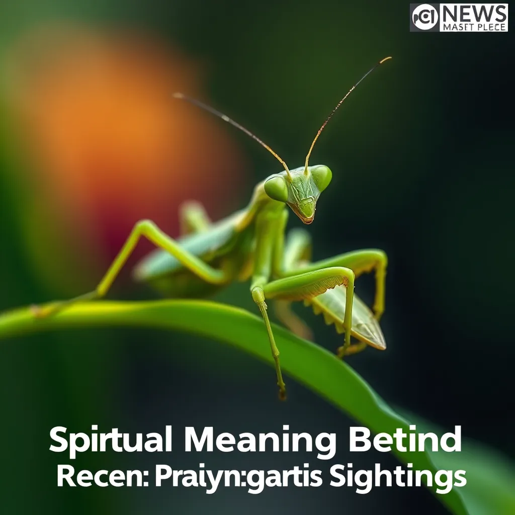 Spiritual Meaning Behind Recent Praying Mantis Sightings : MysteryLores