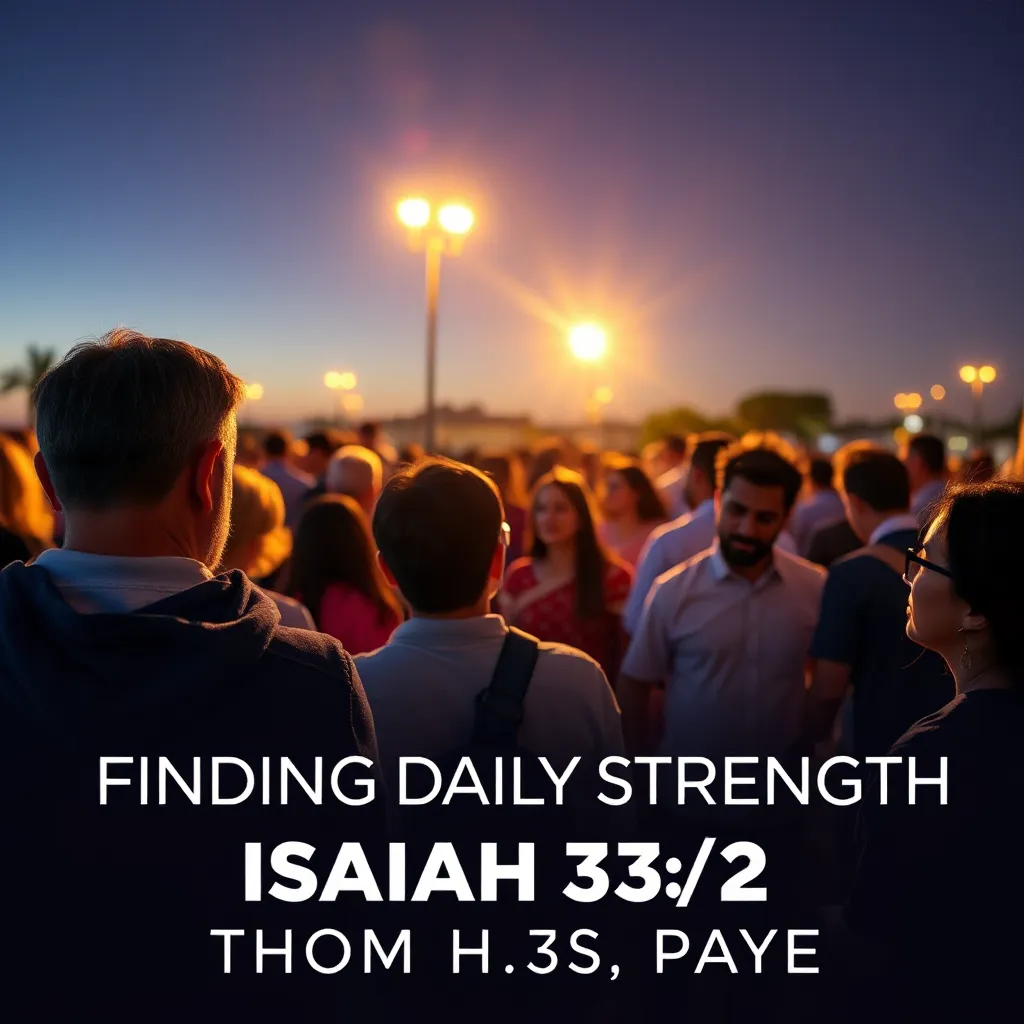 Finding Daily Strength Through Isaiah 33:2 Prayer : MysteryLores