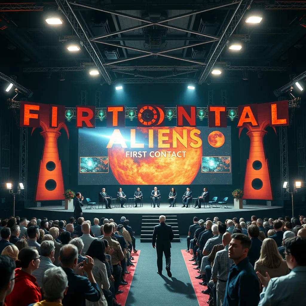 Press Conference to Announce First Contact with Aliens : MysteryLores