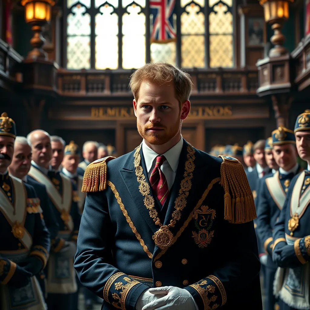 The Rapid Rise of Prince Harry in the UGLE: A Closer Look : MysteryLores