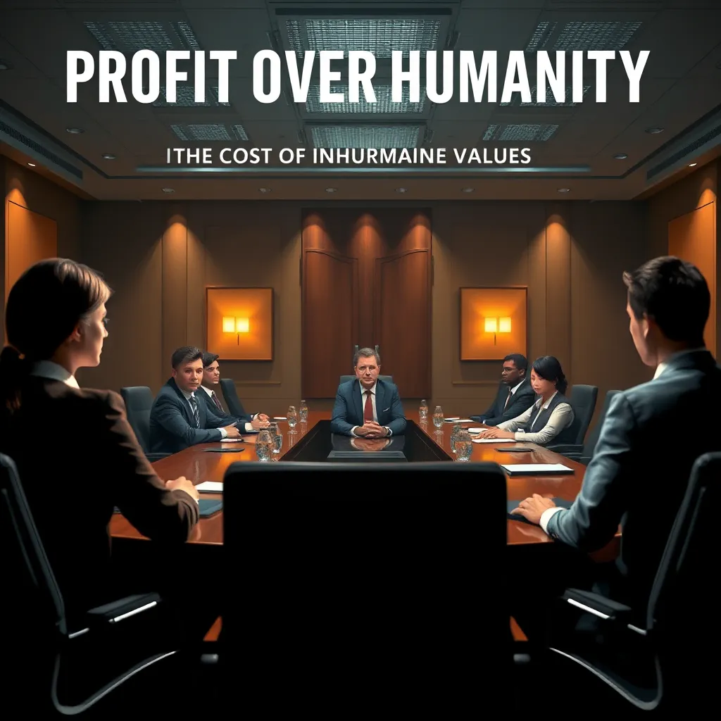Profit Over People: The Cost of Inhumane Values : MysteryLores
