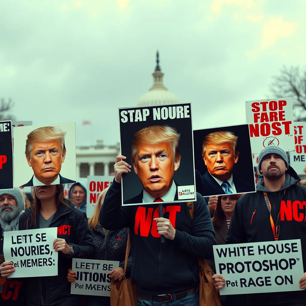White House Photoshops Protester Images; Memes Rage On : MysteryLores
