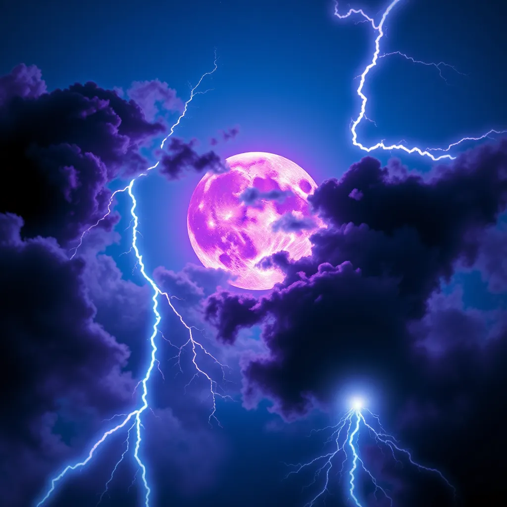 Intriguing Dream of Purple Moon and Lightning Sigils : MysteryLores