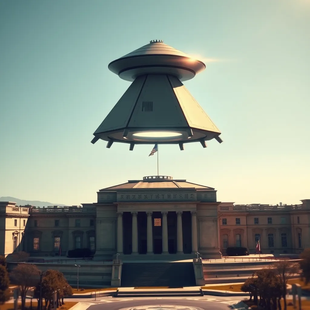 Rotating Pyramid UFO Spotted Over Pentagon with Footage : MysteryLores