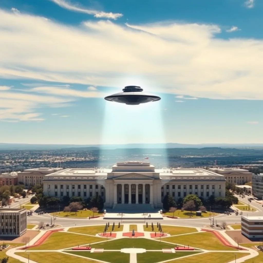 Pyramid-Shaped UFO Over Pentagon Sparks Speculation : MysteryLores